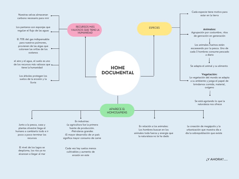 Mapa Conceptual Sobre Documental Home | PDF