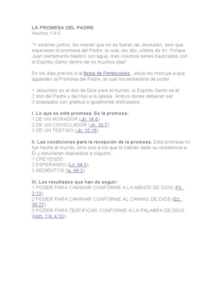 La Promesa Del Padre | PDF