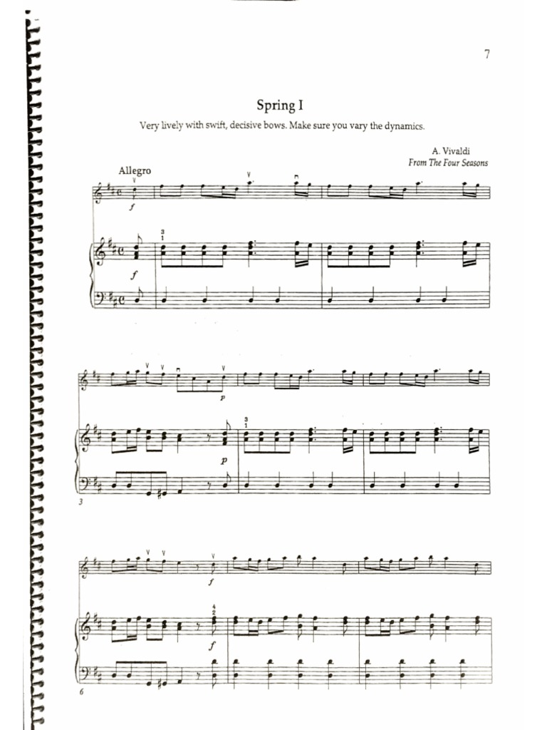 Vivaldi - Spring Acompanhamento | PDF