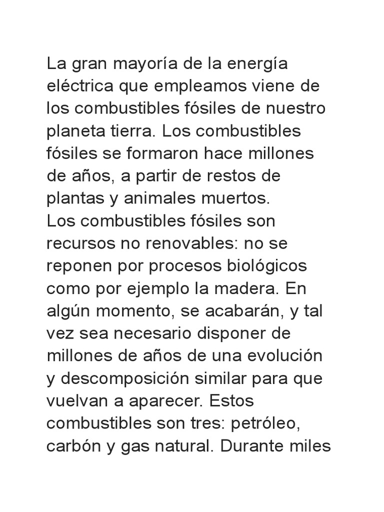 Combustibles Fosiles | PDF | Combustibles | Combustibles fósiles