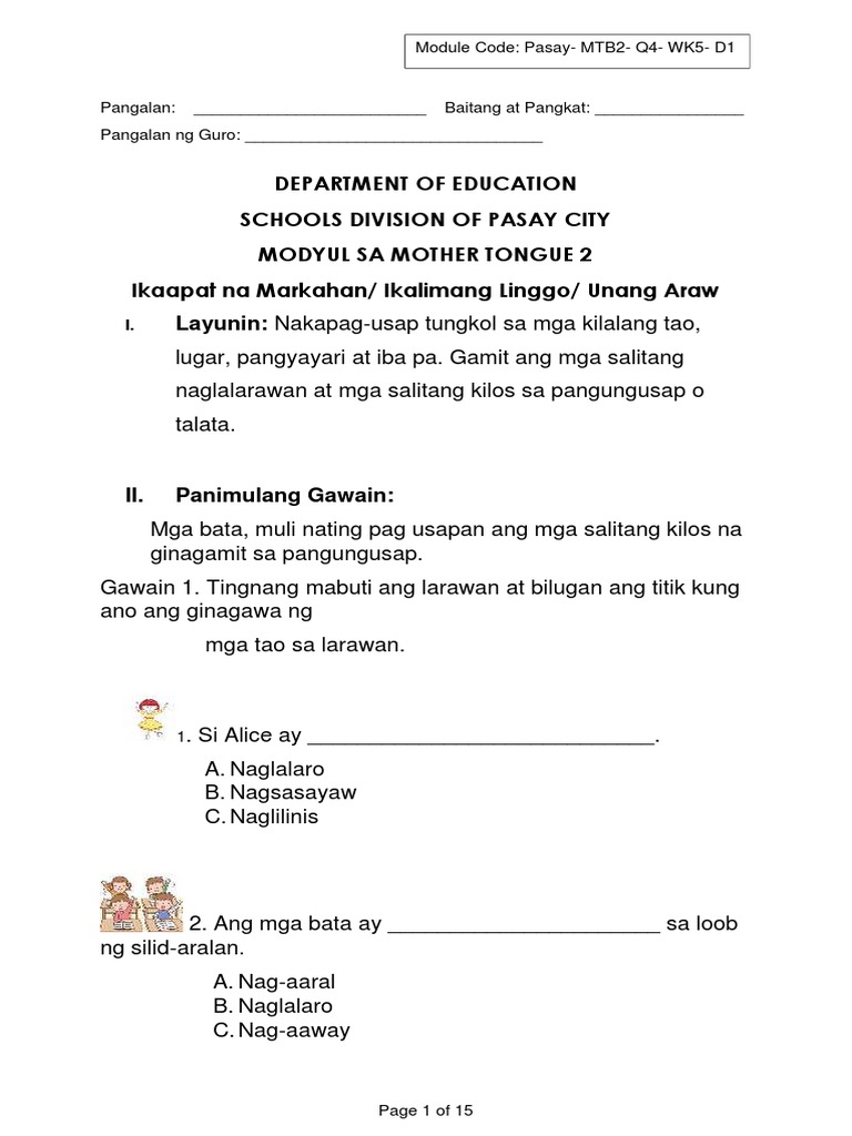 2 Pasay-MTB2-Q4-W5 | PDF