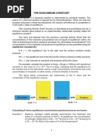 Solving Equilibrium Problems with ICE Tables | PDF | Chemical ...