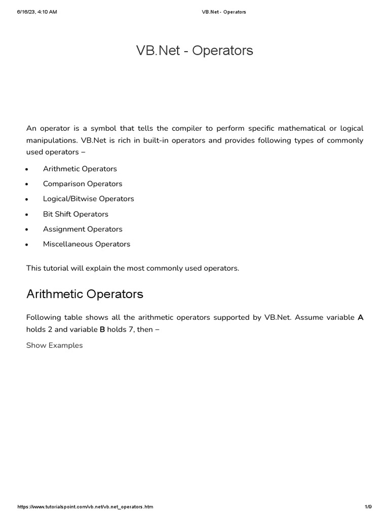 Operators | PDF | Mathematical Logic | Computer Programming Operators | PDF | Mathematical Logic | Computer Programming