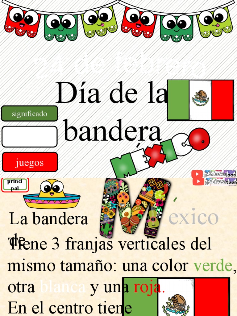 Interactivo Dia de La Bandera Educatoon | Descargar gratis PDF ...