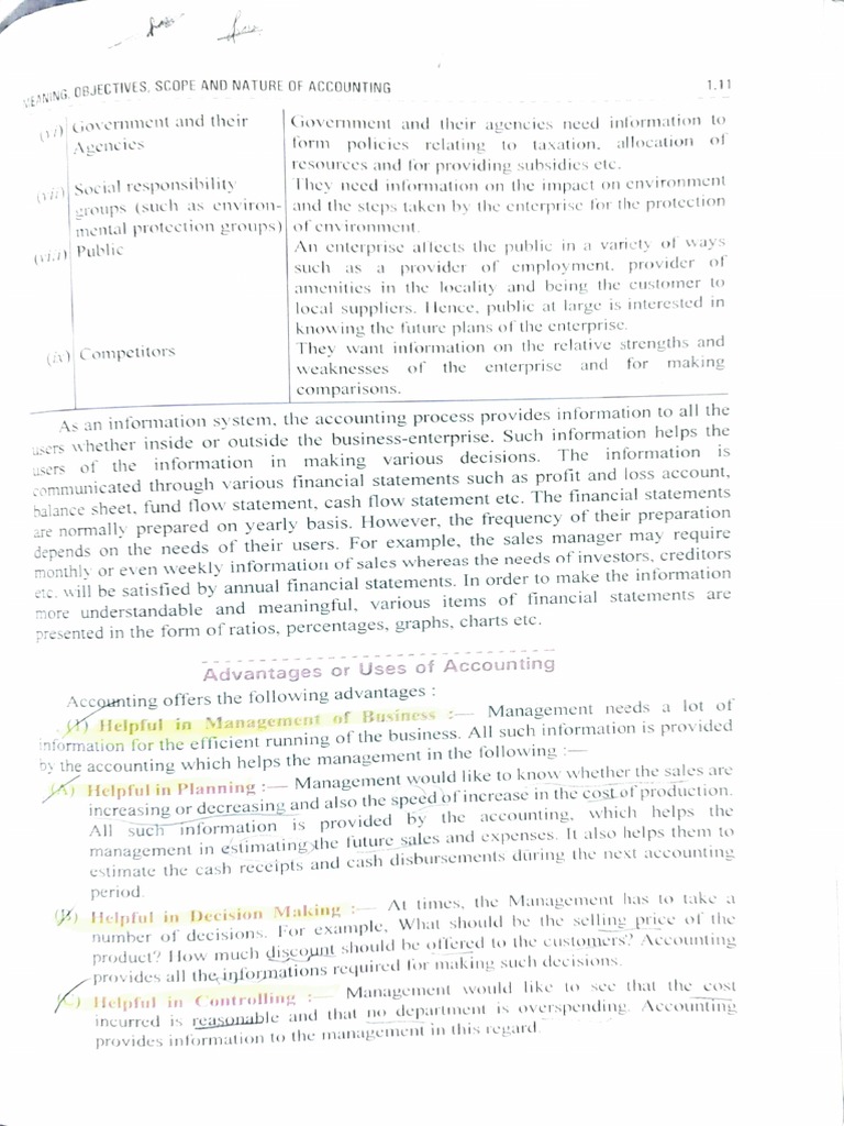 Advantages and Limitations of Accounting | PDF | Financial Statement ...