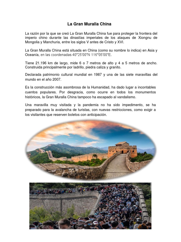 La Muralla China | PDF