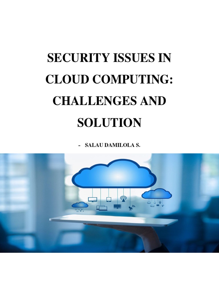 Security Issues in Cloud Computing | PDF | Cloud Computing | Software As A Service