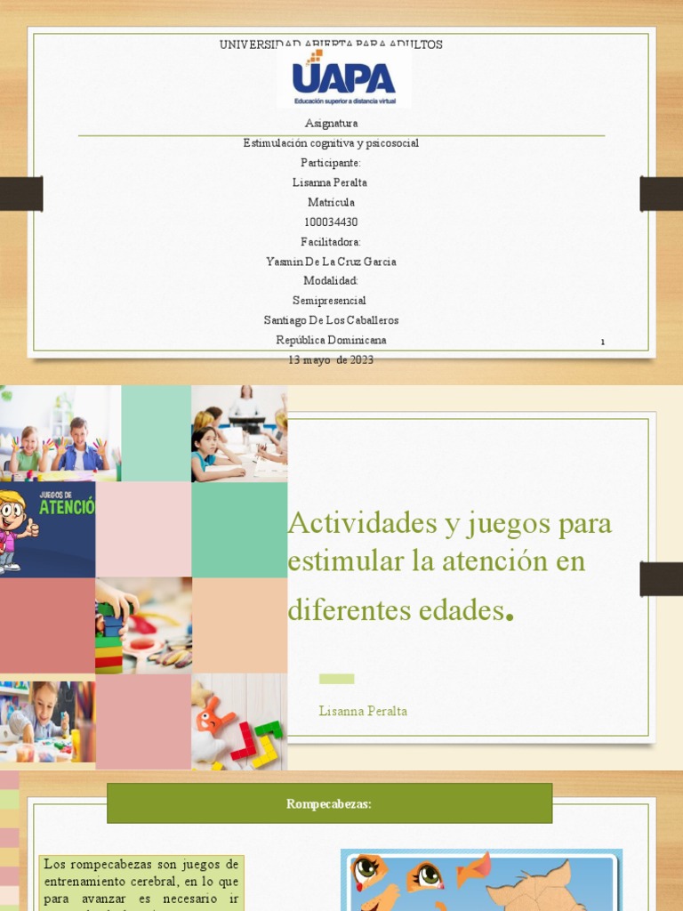 Actividades para Estimulación Cognitiva | PDF | Memoria | Neurociencia