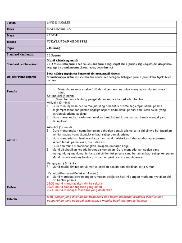 MT THN 3 APRIL 6 (CIRI PRISMA) | PDF
