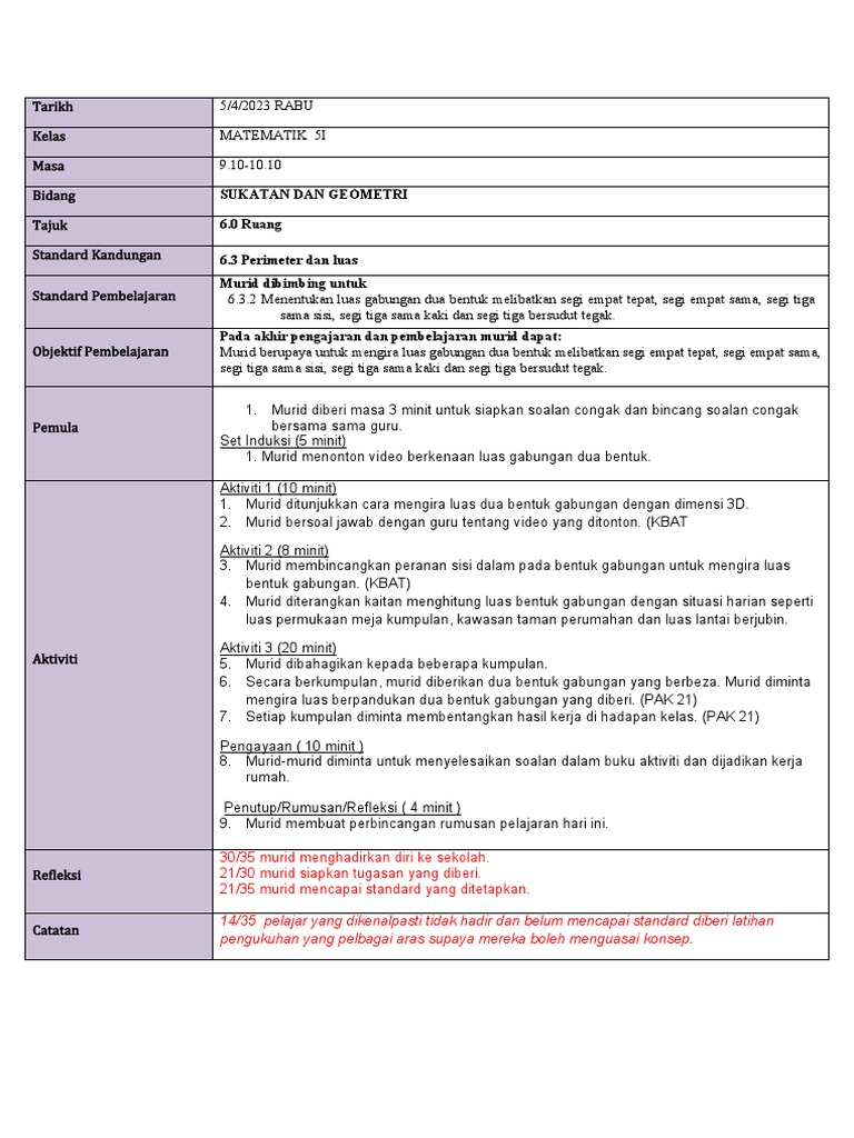 MT THN 5 April 5 (Luas) | PDF