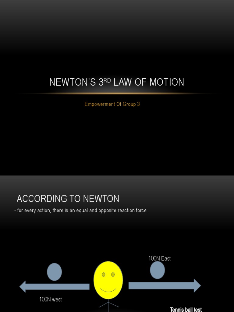 Newton's 3rd Law of Motion | PDF