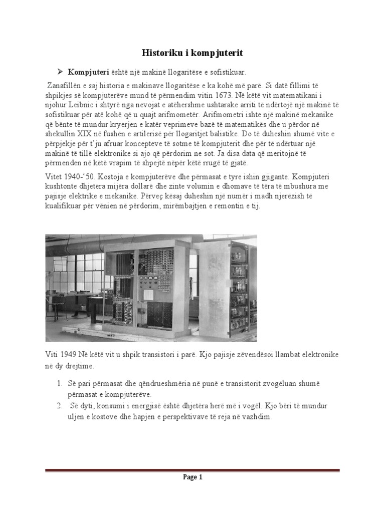 Historiku i kompjuterit | PDF
