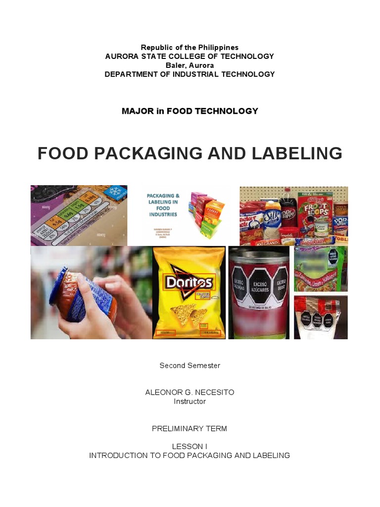 Prelim Food Packaging | PDF