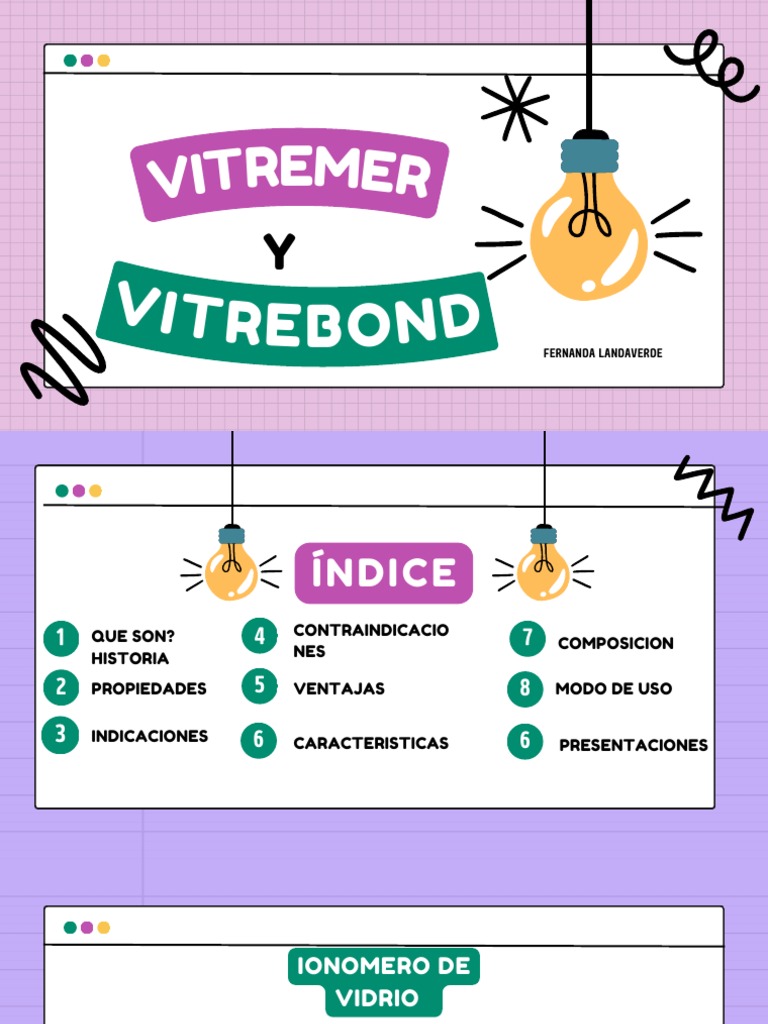 Vitremer y Vitrebond | PDF | Lentes | Materiales