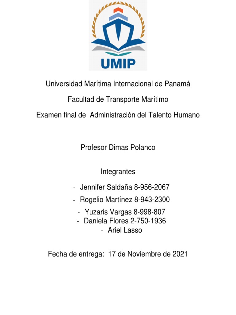 Trabajo UMIP | PDF | Planificación estratégica | Calidad (comercial)