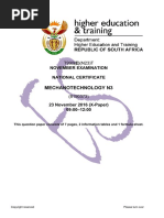 N3 Mechanotechnology November 2022 Question Paper | PDF | Bearing ...