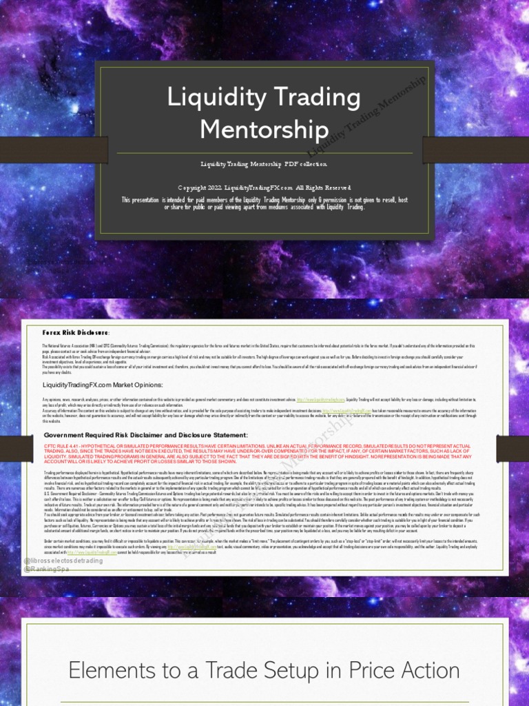 Liquidity Trading Mentorship | PDF | Futures Contract | Foreign ...