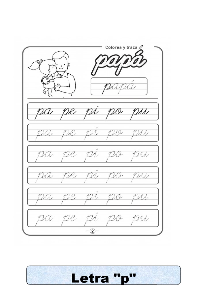 Fichas de La Letra P | PDF