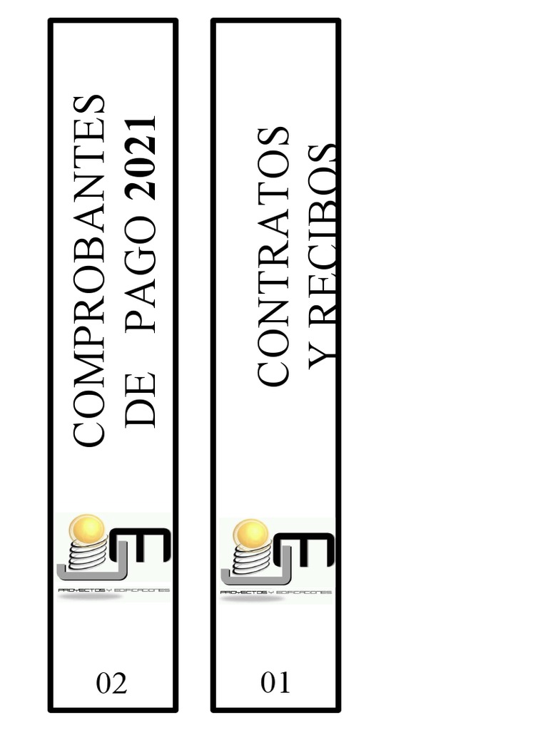 PLANTILLA PARA ROTULAR Archivadores | PDF