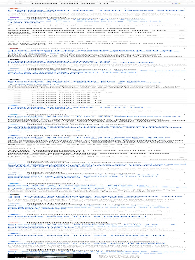 Florida Man July 10 - Buscar Con Google | PDF