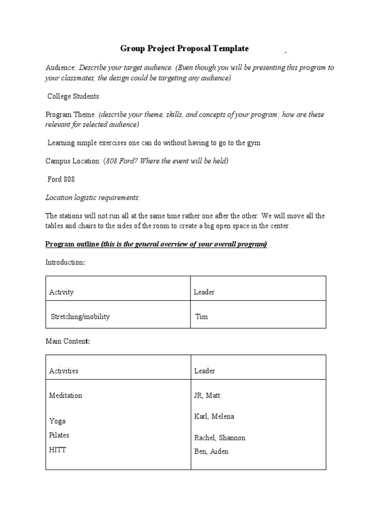 Group Project Final Proposal | PDF