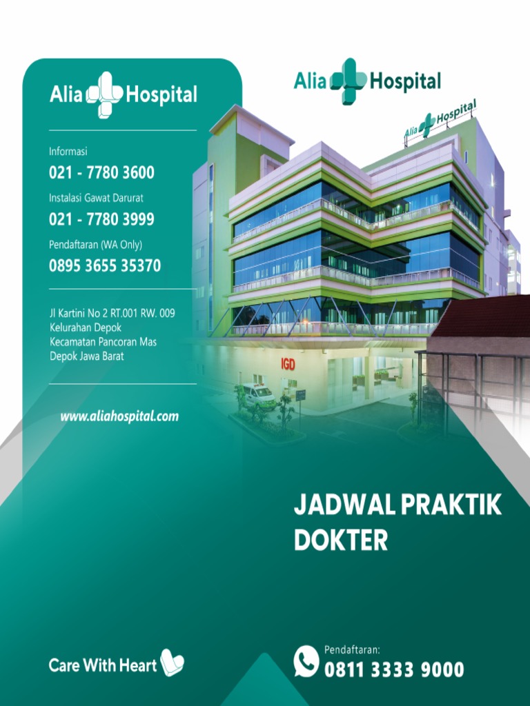 Alia-Hospital-Depok-Jadwal-Praktik-Dokter-2022 | PDF
