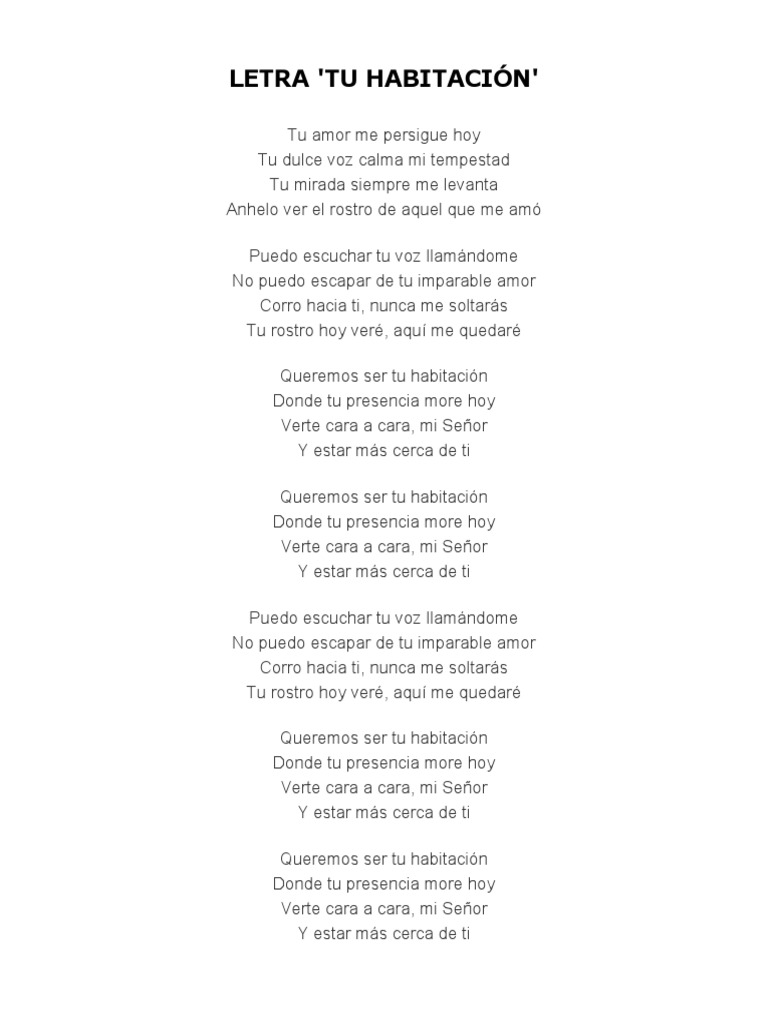 LETRA Cancion | PDF