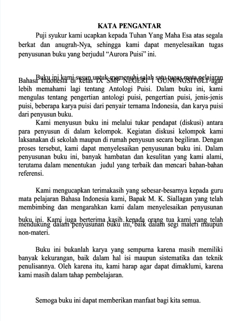 Antologi Puisi | PDF