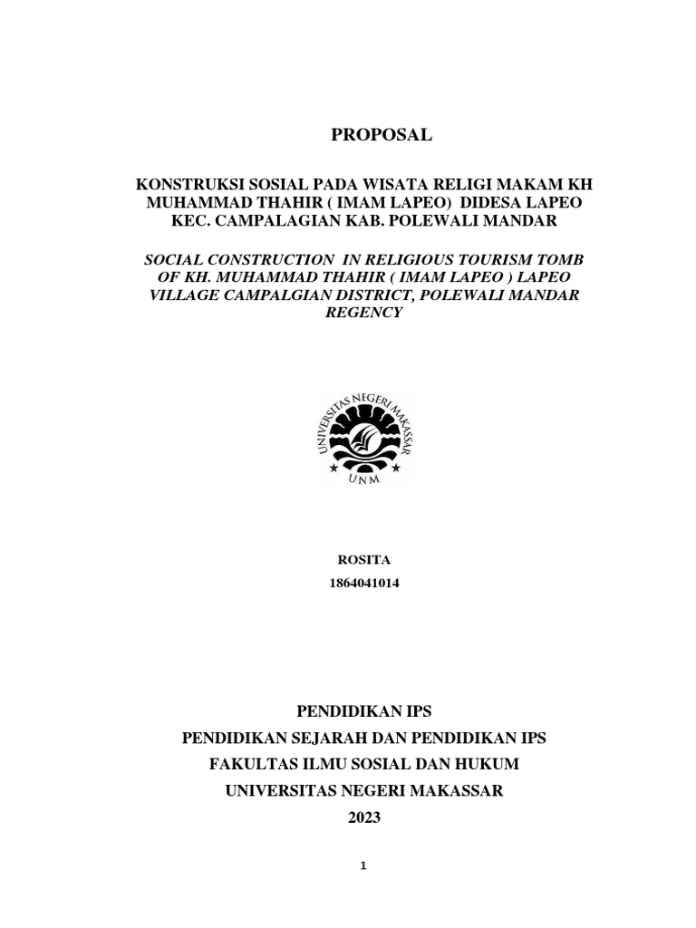 Proposal Penelitian | PDF