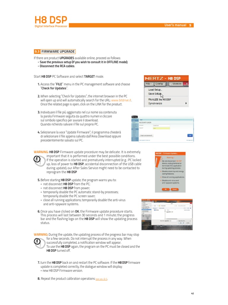 H8 DSP - Firmware Update | PDF | Personal Computers | Booting