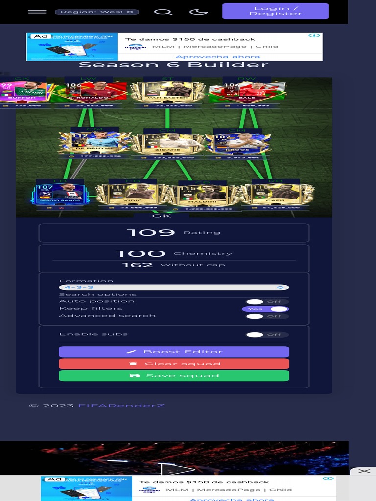 FIFARenderZ Season 6 Squad Builder | PDF | Association Football | Uefa ...