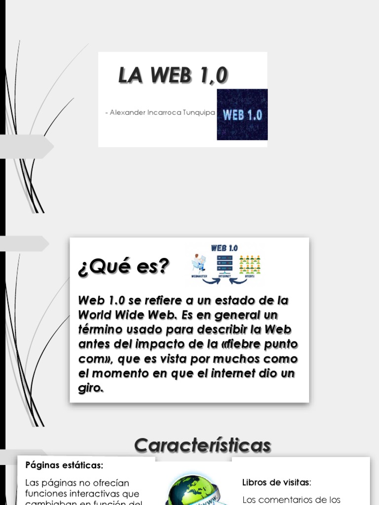 Web 1.0 | PDF | Red mundial | Internet y web