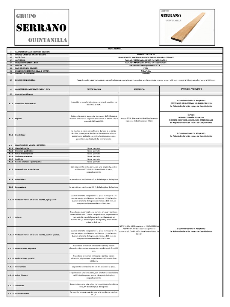 1.5x8x12 Grupo Serrano | PDF | Perú