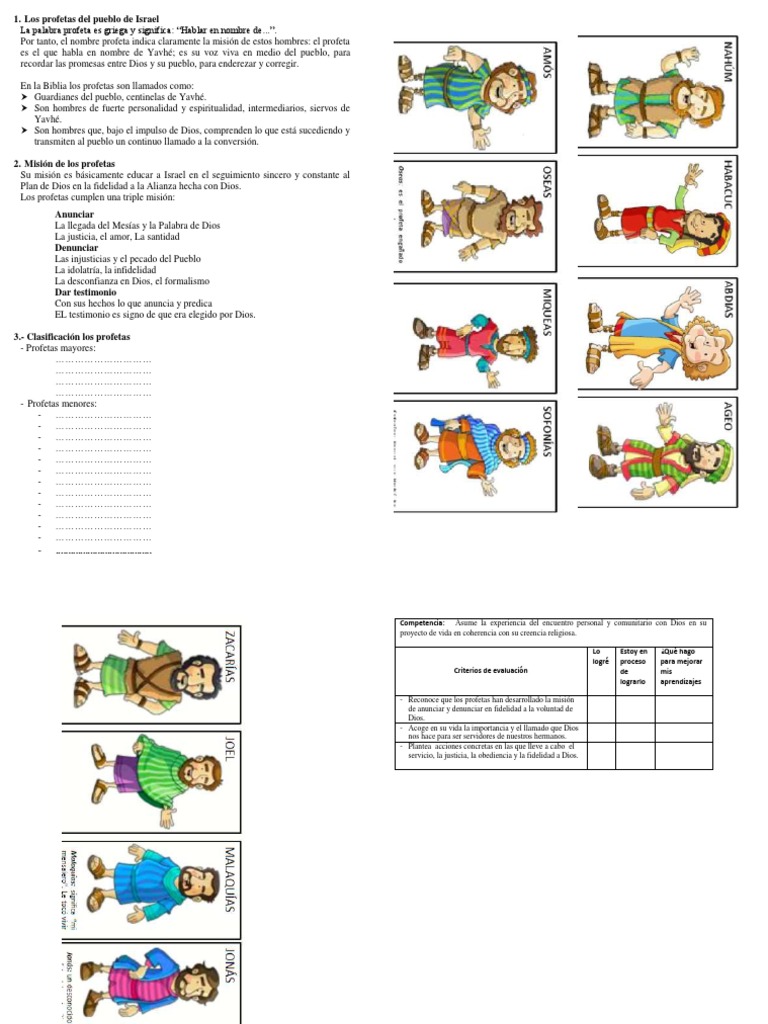Los Profetas Del Pueblo de Israel | PDF | Profeta | Creencia religiosa ...