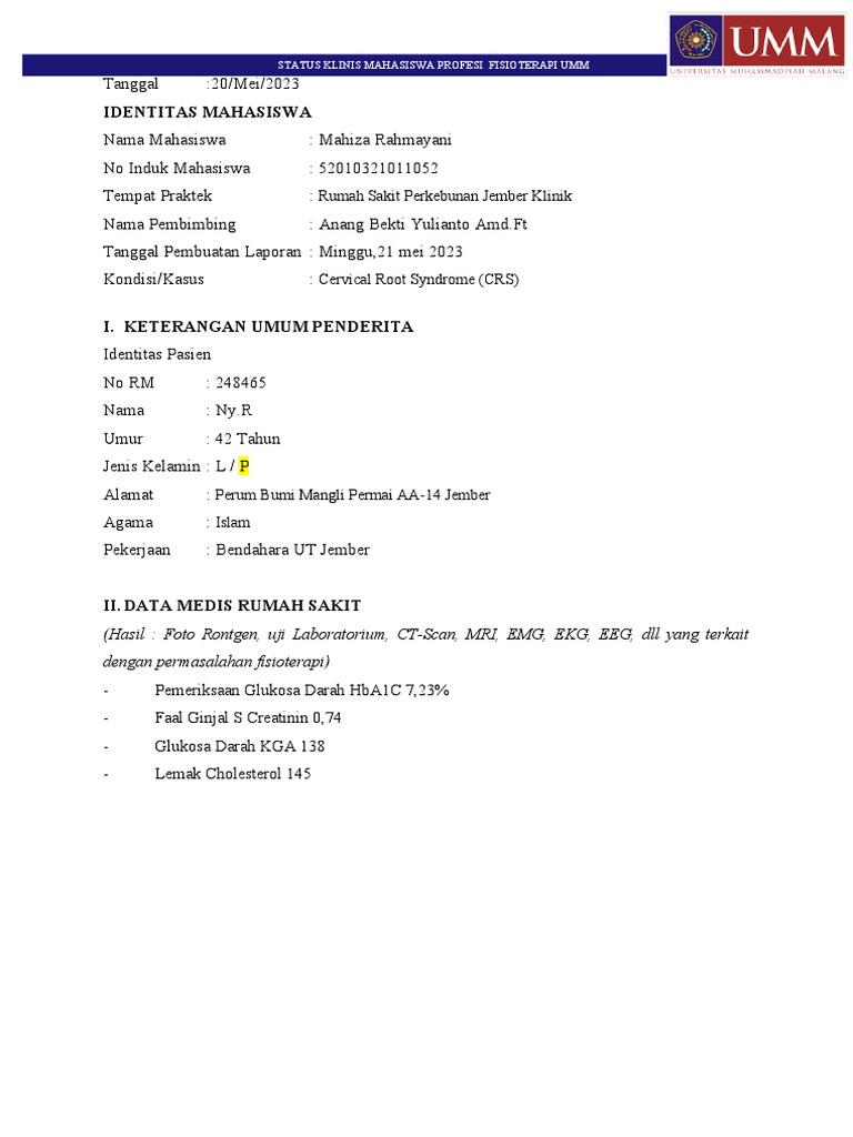 SK CRS - Neuro Tepi | PDF