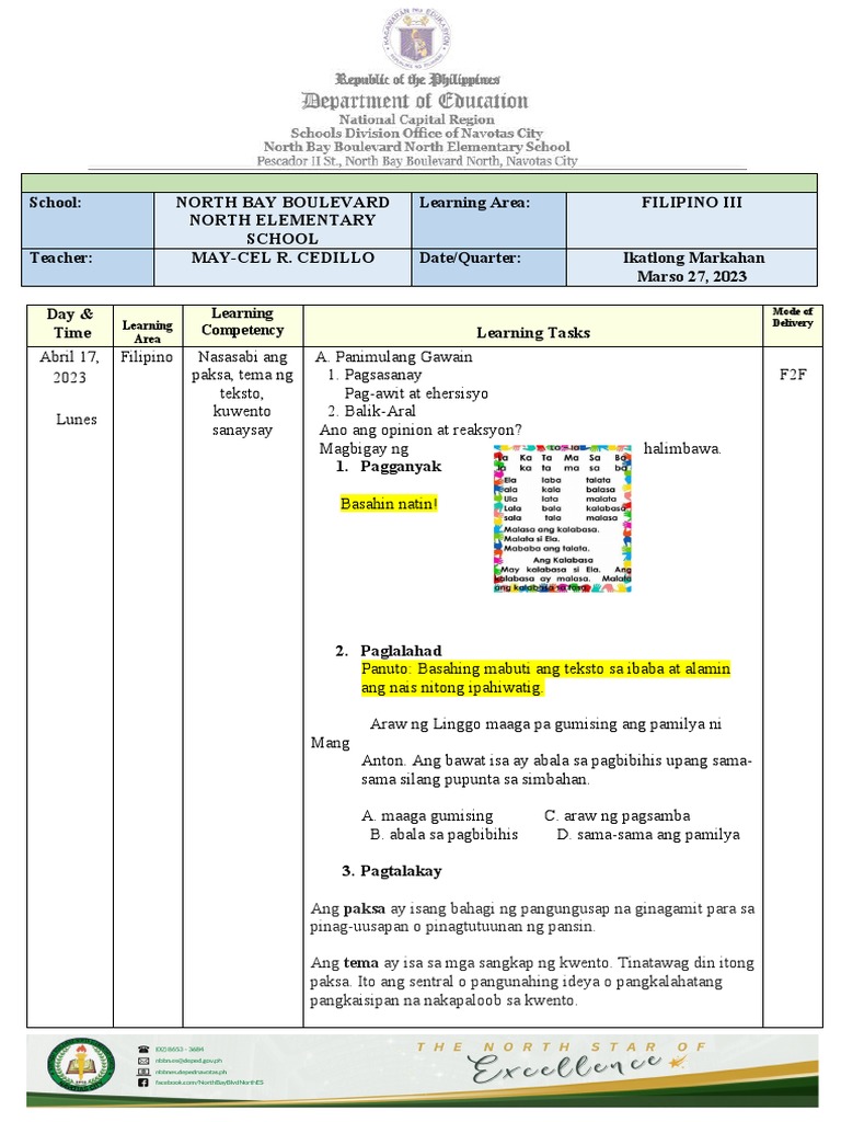 WLP Filipino Q3 2 | PDF