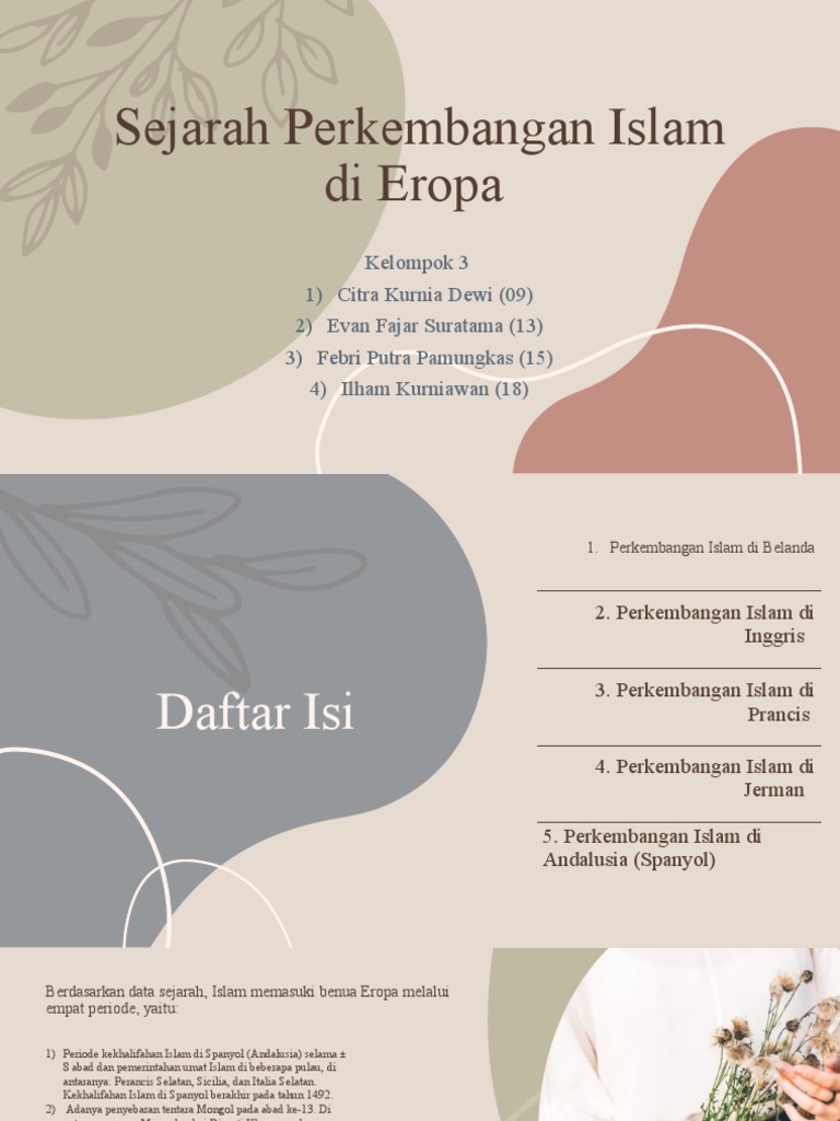 Sejarah Perkembangan Islam Di Eropa | PDF