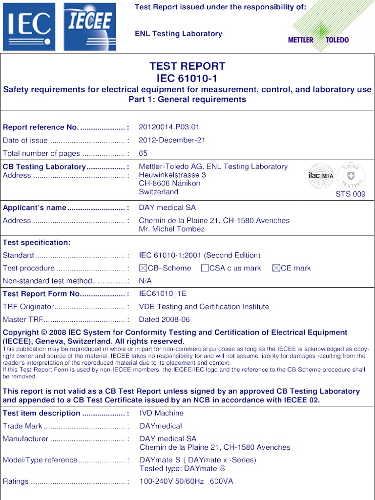 En Iec 61010-1-1 - 4. | PDF