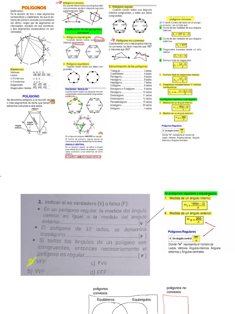 Tema Poligonos-Teoria y Practica | PDF