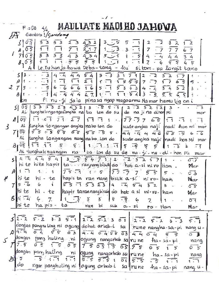 Mauliate Ma Ho Jahowa | PDF