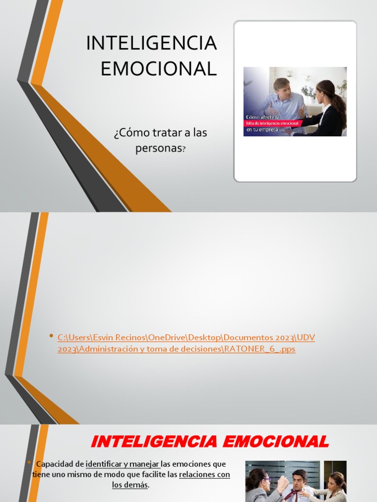 Inteligencia Emocional | PDF | Las emociones | Inteligencia emocional