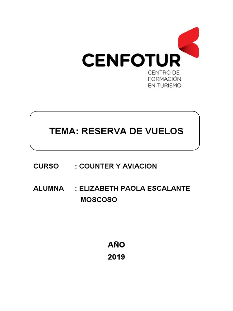 Caratula Cenfotur | PDF
