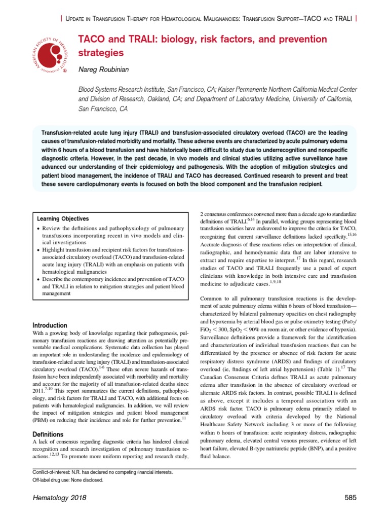 Taco Trali | PDF | Blood Donation | Blood Transfusion