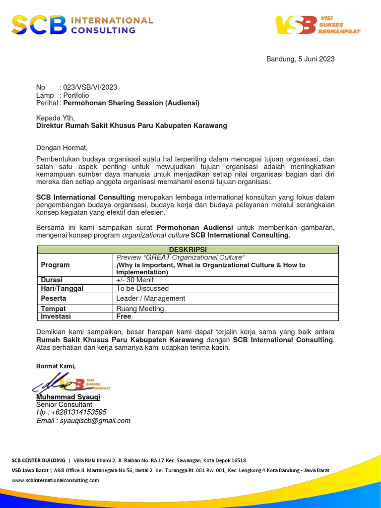 Permohonan Sharing Session | PDF