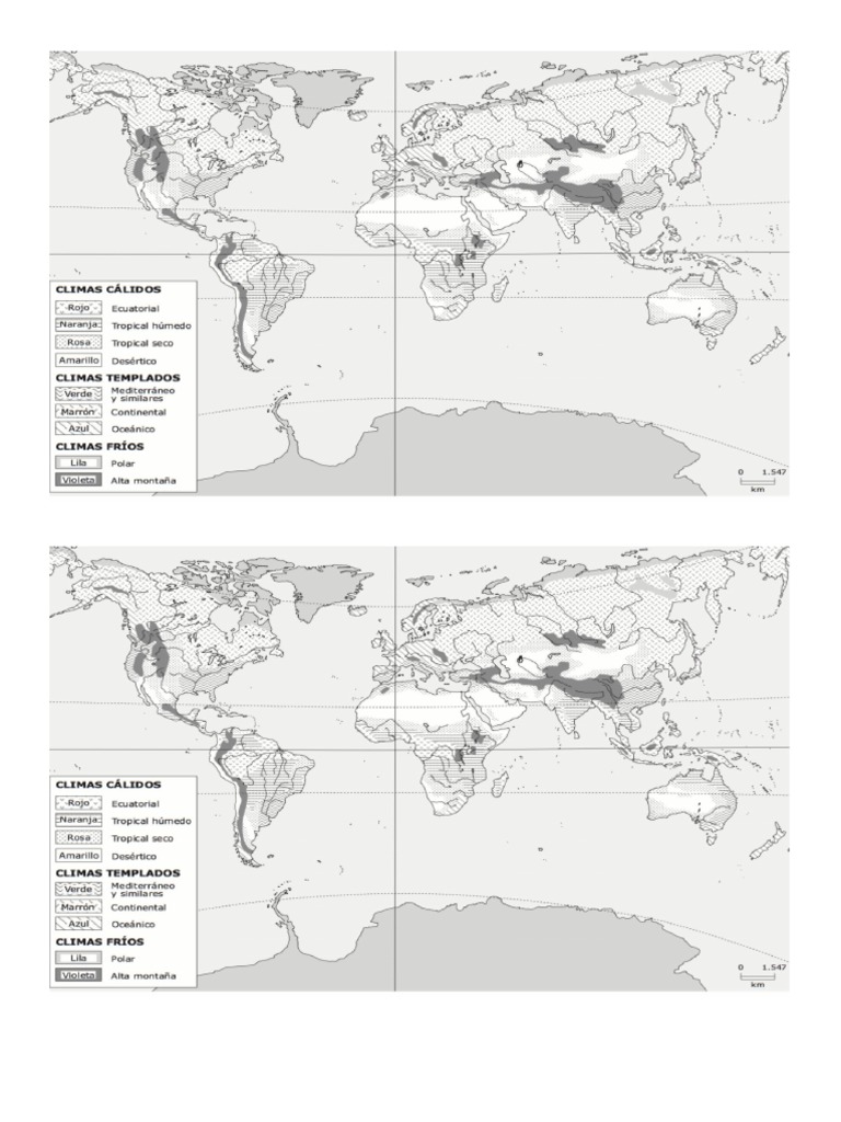 MAPA DE LOS CLIMAS DEL MUNDO. | PDF
