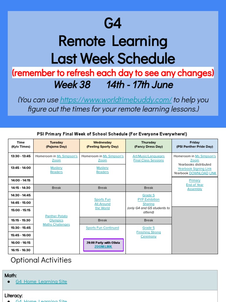 G4 Remote Learning Week 38 (Jun 14 - 17) | PDF