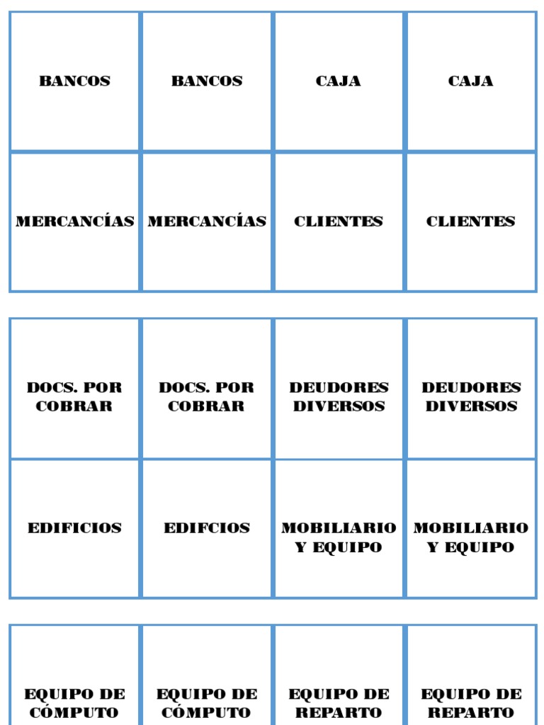 Memorama Contable | PDF