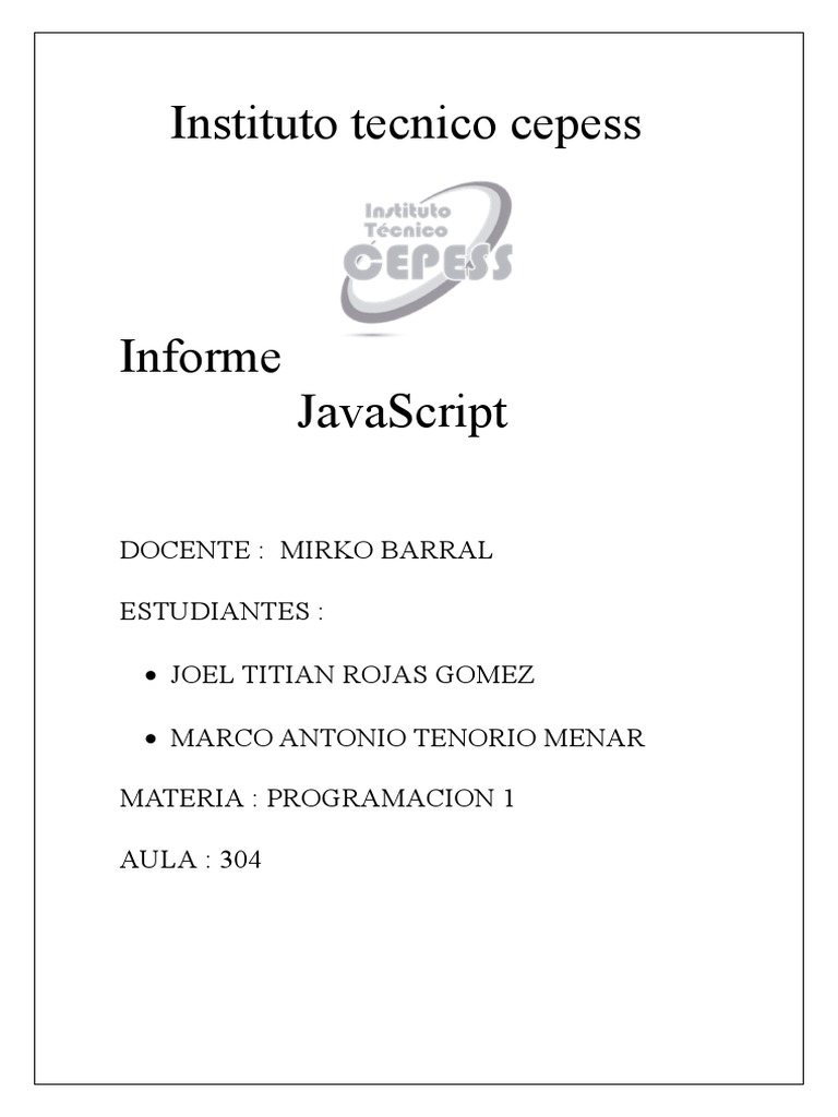 Introducción a JavaScript y sus características | PDF | Script Java | Modelo de objeto de documento