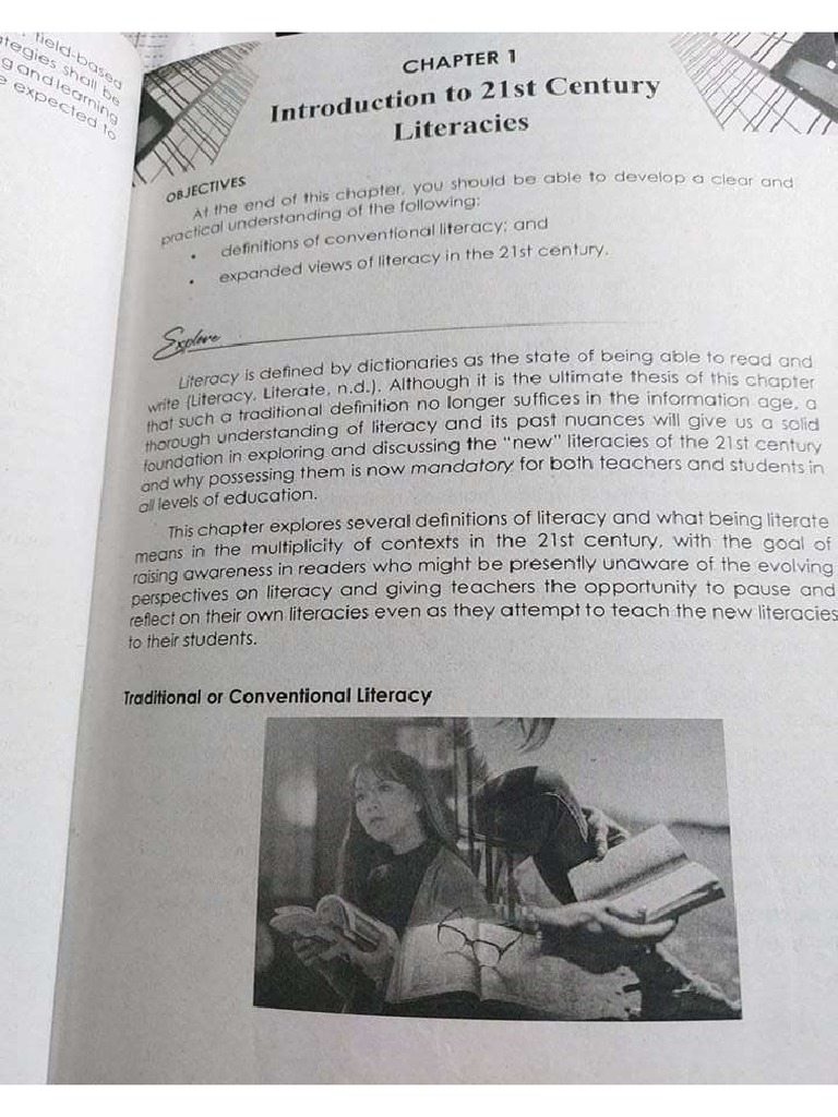 Intro To 21st Century Literacies - Traditional or Conventional Literacy - Expanded Views of ...