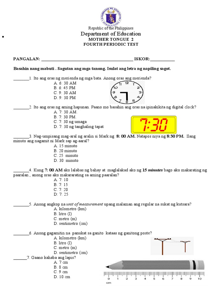 E. Math-Pt 4TH QTR | PDF